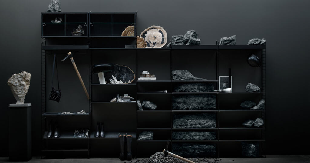 die String Serie als Regal - Grüner Krebs